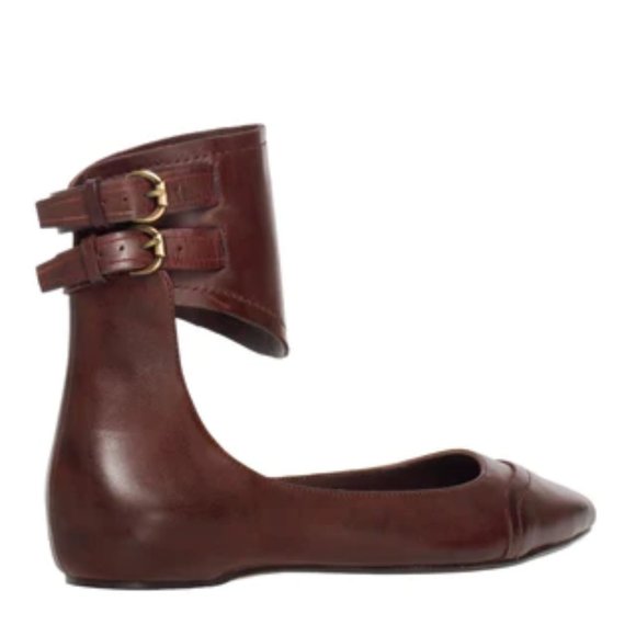 Leon Max | Shoes | Leon Max Landon Pointed Toe Ballet Flats In Merlot ...